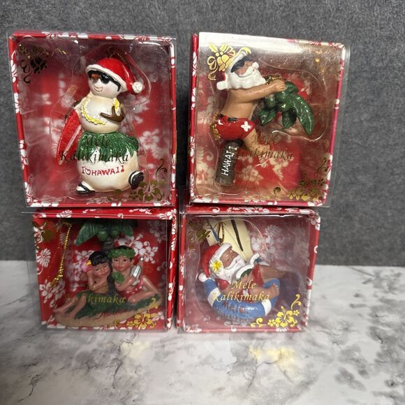 Chiefly | Holiday | Mele Kalikimaka Aloha Hawaii Snowman Santa Boy Girl ...